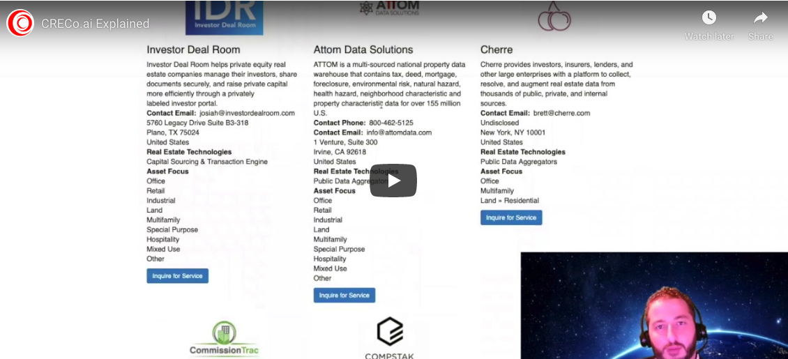 CRE Collaborative CRECo.ai Technology Ecosystem